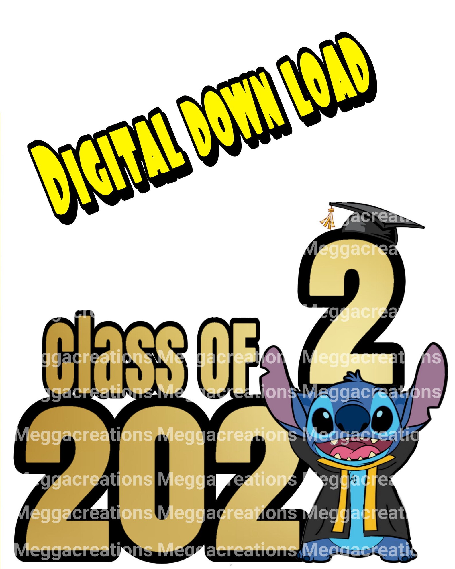 Stitch Graduation 2022 Class of 2022 Digital Download - Etsy