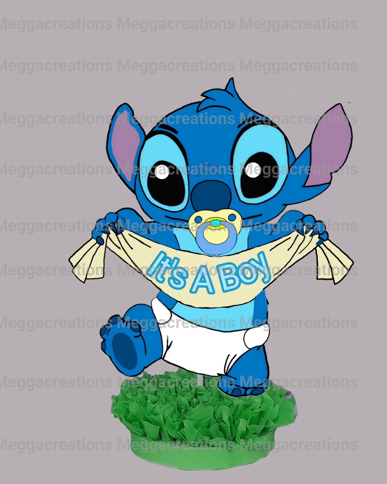 Stitch Its A Boy or Angel Its A Girl Table Centerpiece - Etsy