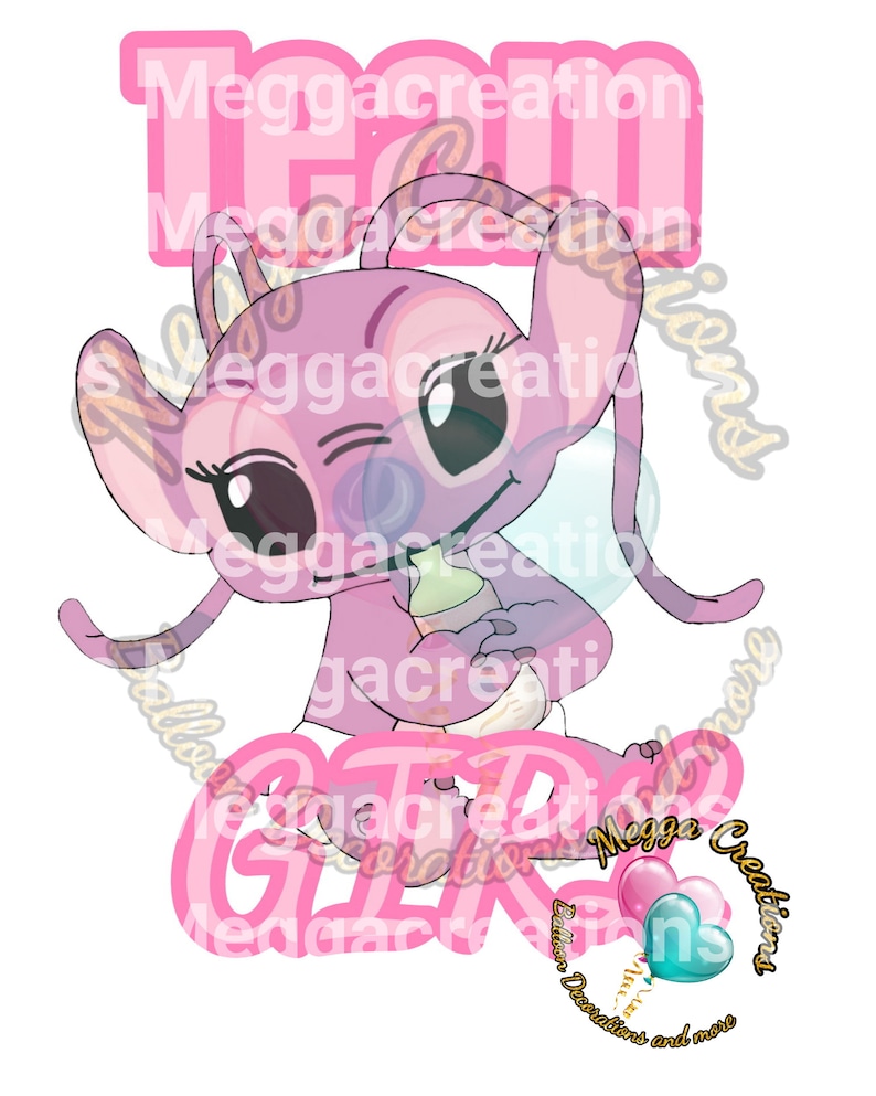 Stitch & Angel Team BOY and Team GIRL - Digital Download - Etsy