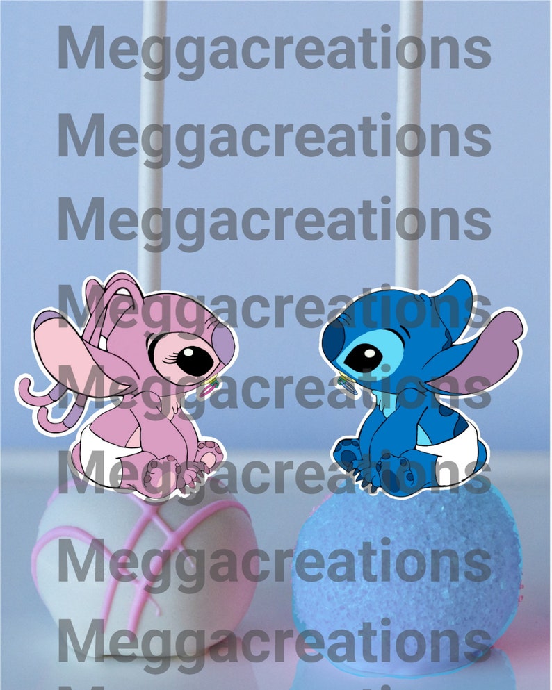 Baby Stitch Cakepop Cut Out Decoration - Etsy