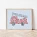 Fire Truck Nursery Decor, Personalized Fire Engine Birth Stats Nursery ...