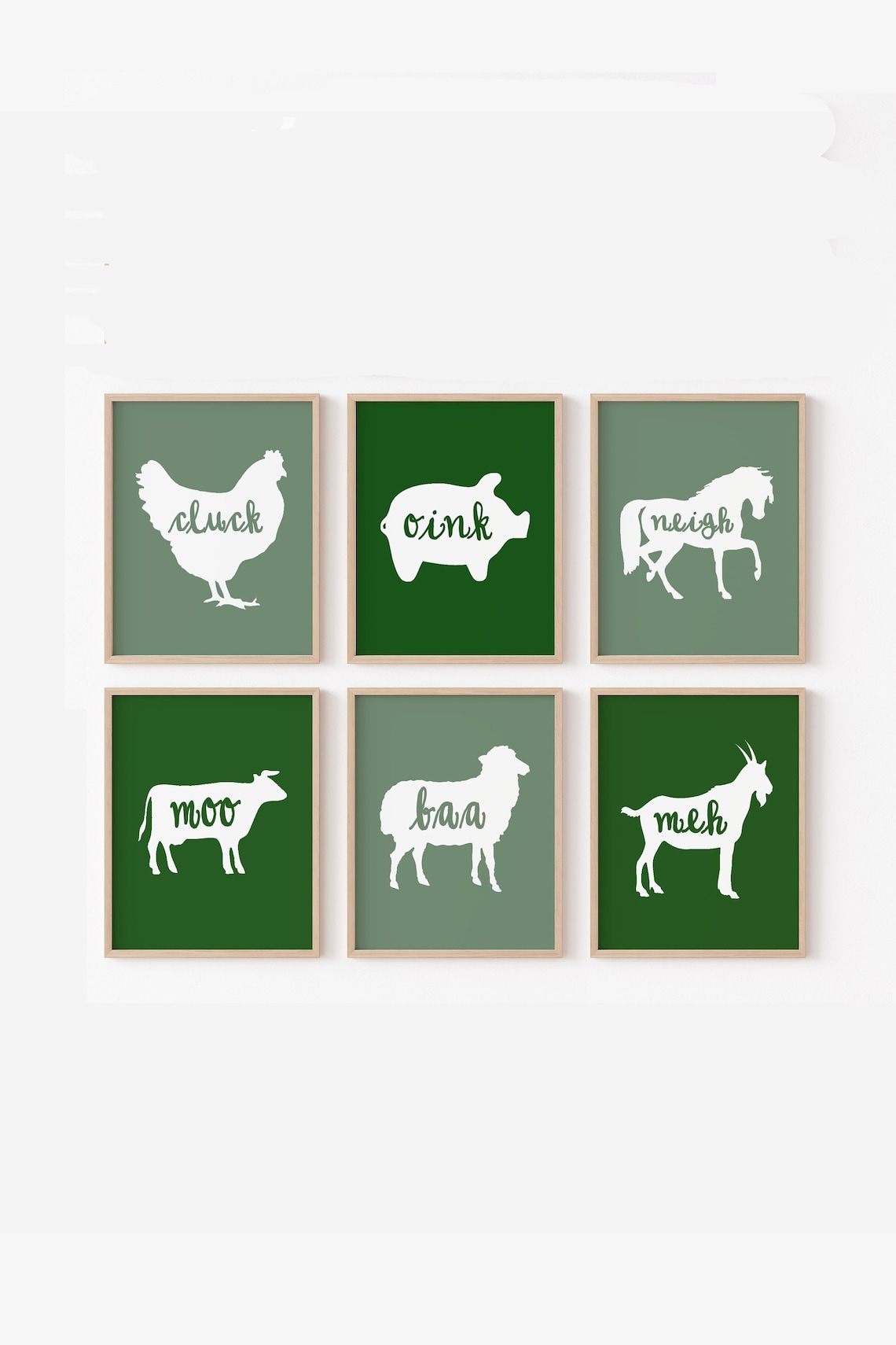 Farm Nursery Wall Art Farm Animal Nursery Prints Farm - Etsy