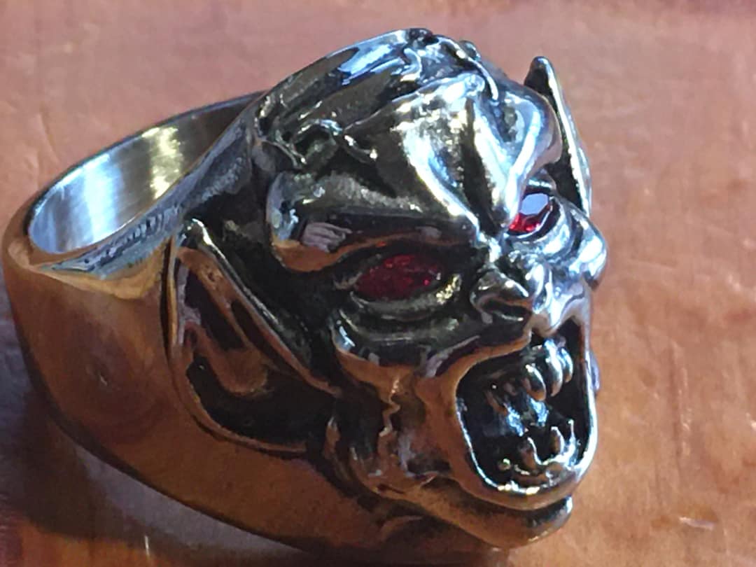 Demon Monster Ring W/ Red Eyes D-5 - Etsy
