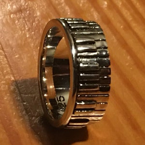 Piano Key Ring Sterling Silver Unique - Etsy