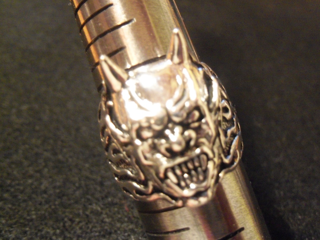 Devil Demon Head Biker Ring # D-2 - Etsy