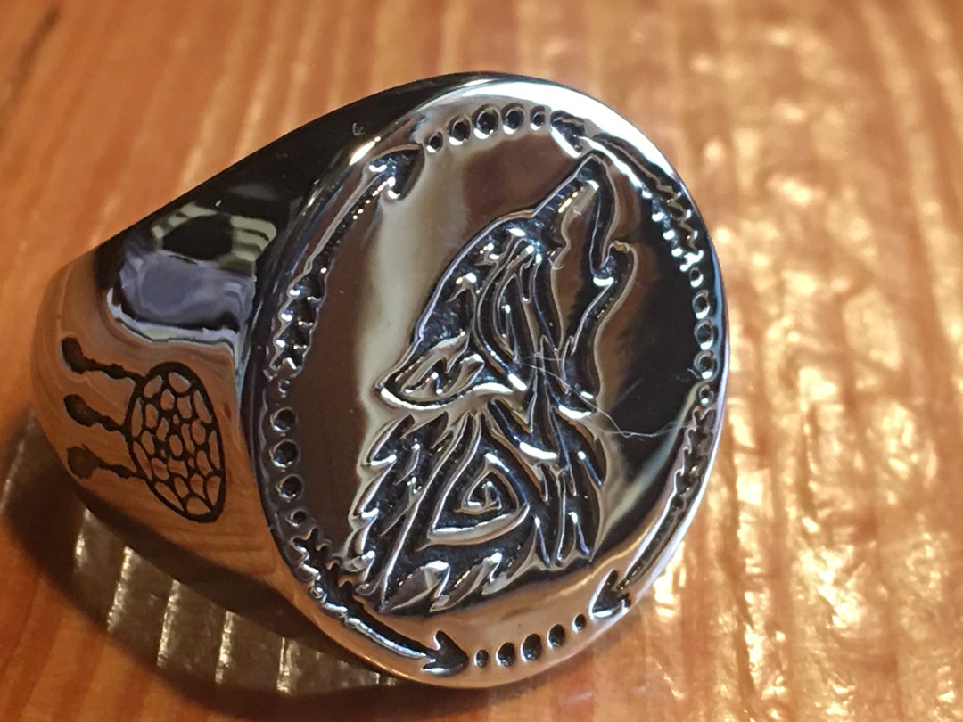 Tribal Wolf Ring # T-3 - Etsy