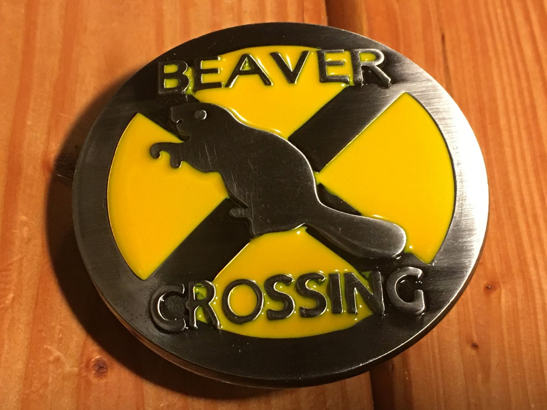 Beaver Crossing Belt Buckle - Etsy