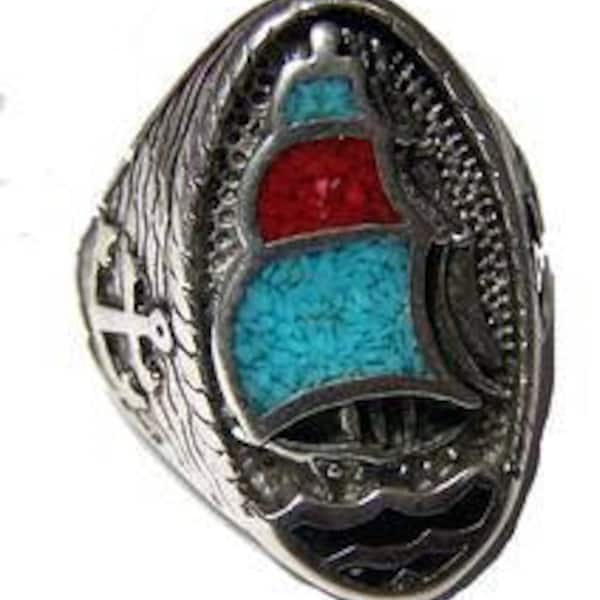 Sailing Ship Ring - Etsy