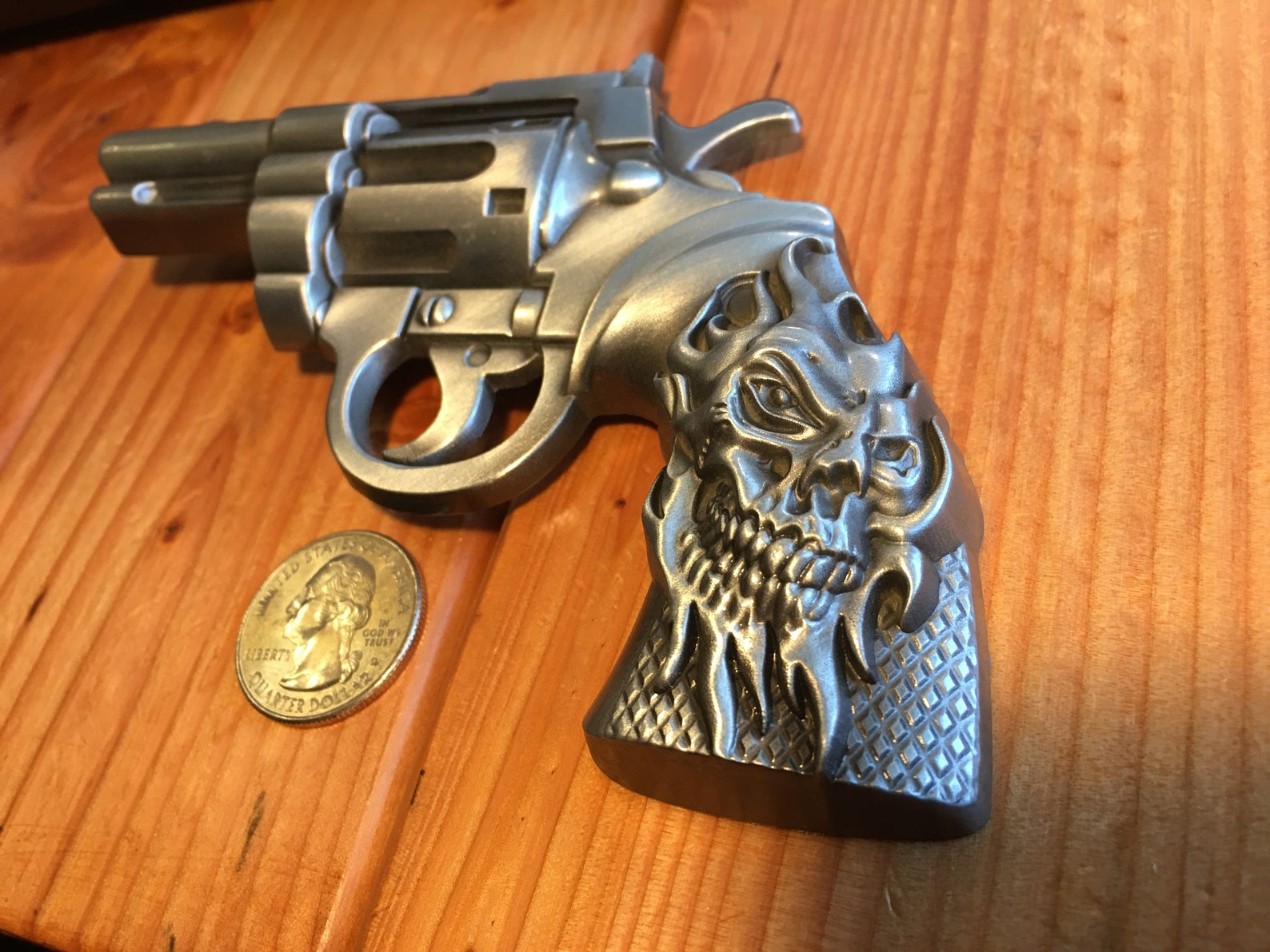 Pistol Colt Revolver W / Devil Non Shooting Belt Buckle | Etsy