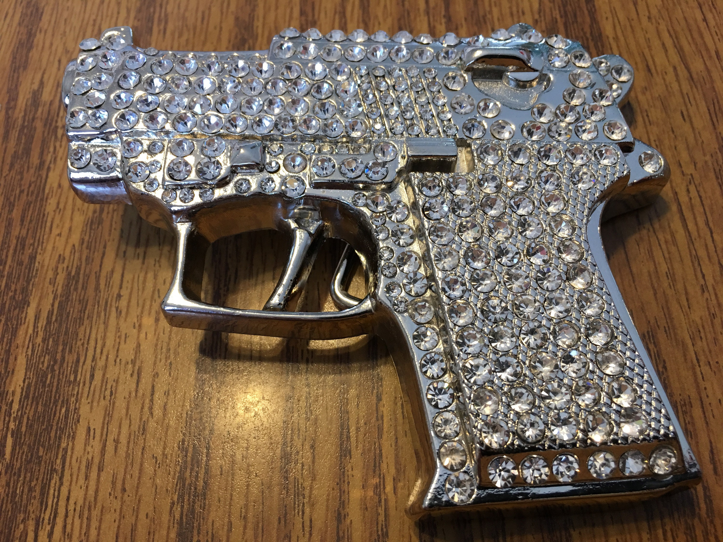 Crossed Pistols Bling