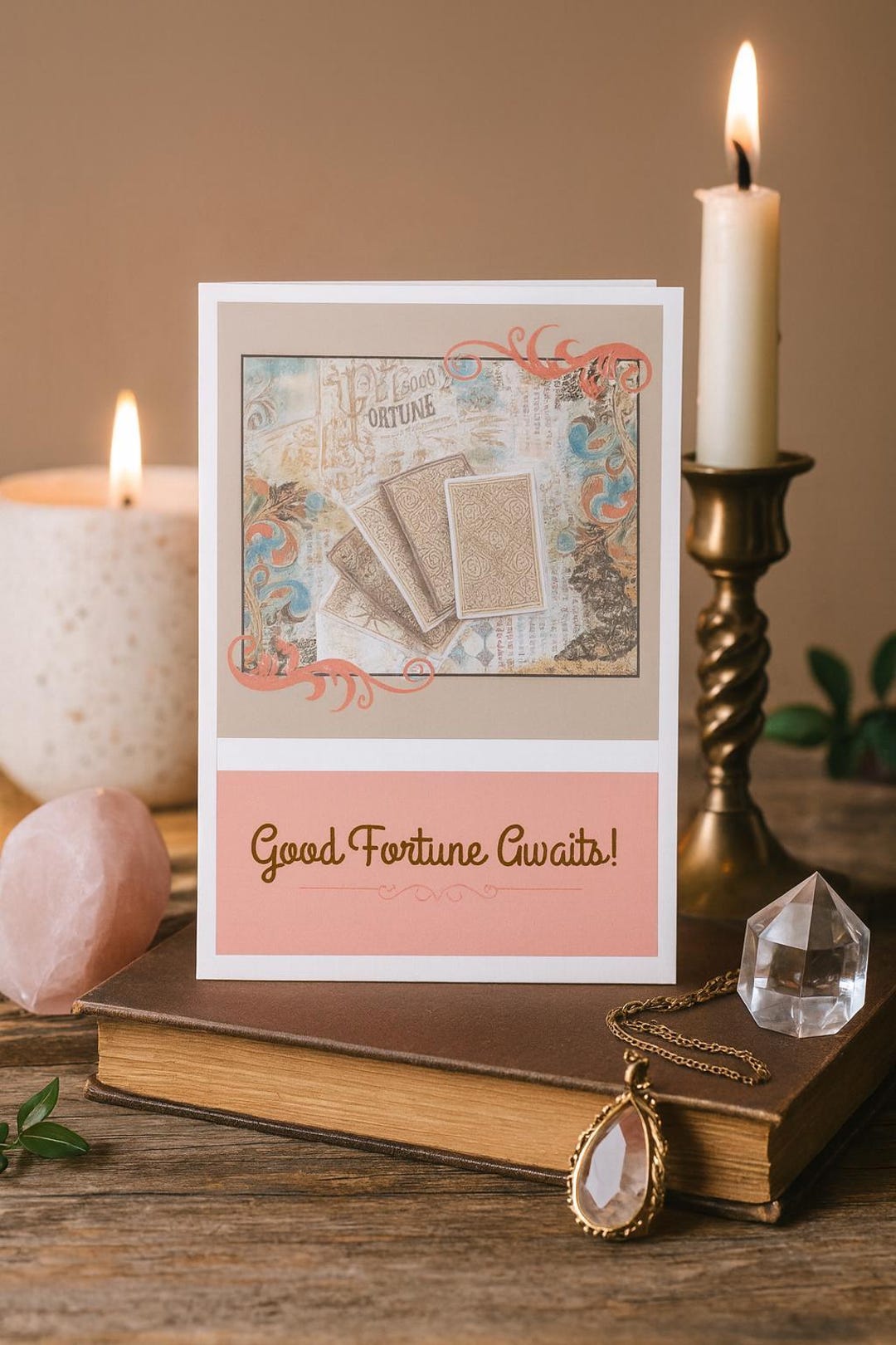 Printable Tarot Good Luck Card – Encouragement Greeting Card ...