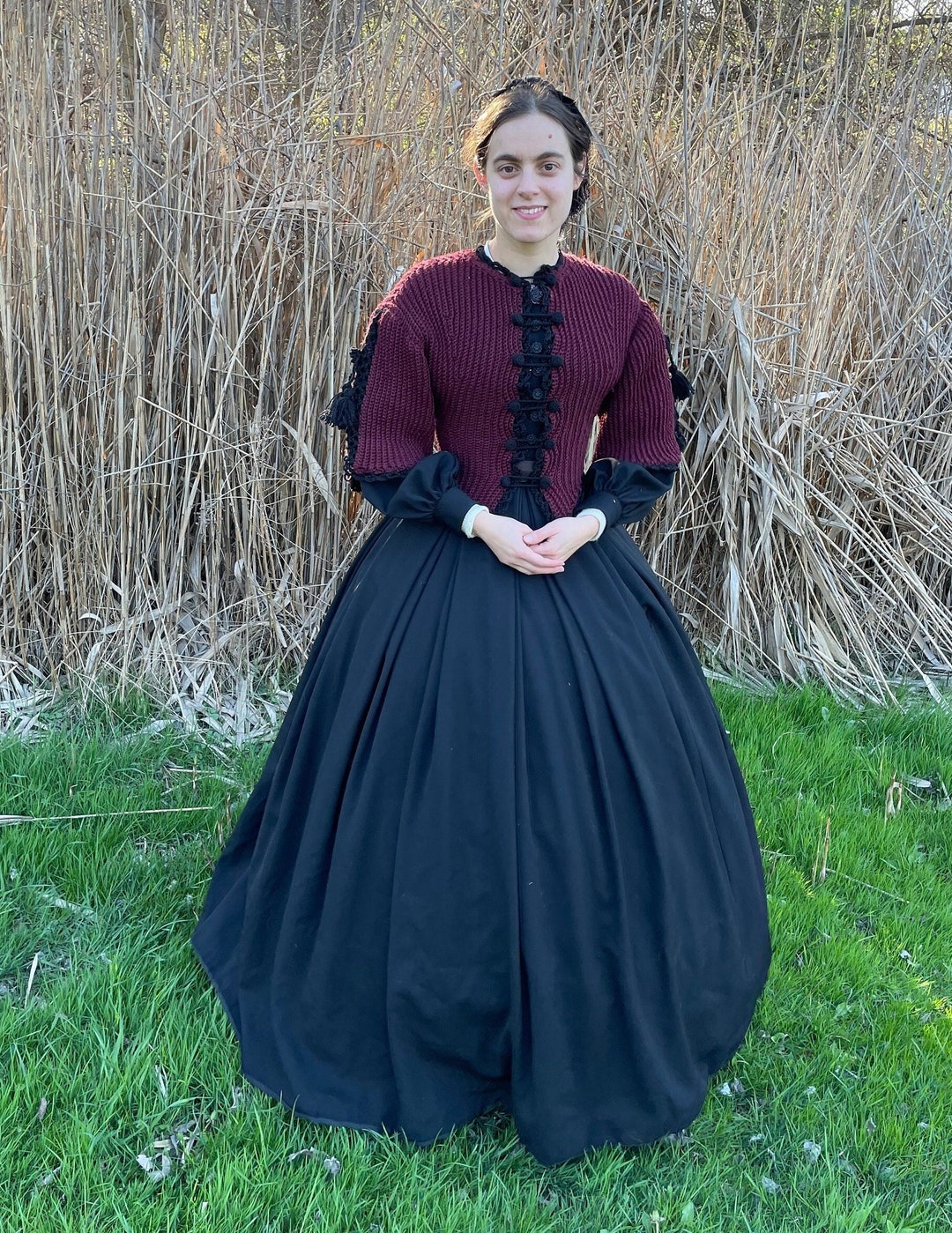 Crochet Zouave Jacket Pattern, From 1862 - Etsy