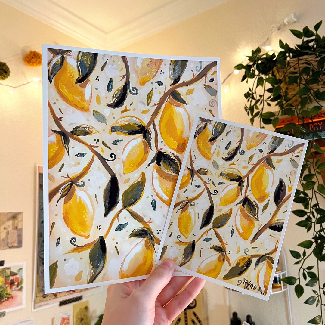 Lemon Tree Art Print - Etsy