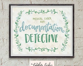 Medical Coding Modifiers Printable Art Digital Download - Etsy
