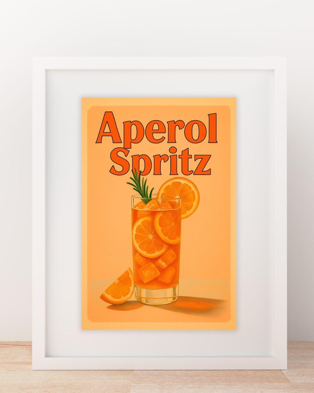 Vintage Aperol Spritz Advertisement Poster | Italian Refreshing Drink ...