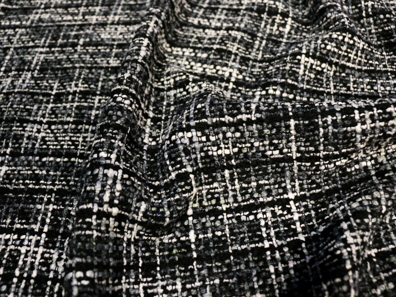 Boucle Fabric Available in 2 Colours Beige and Black or - Etsy UK