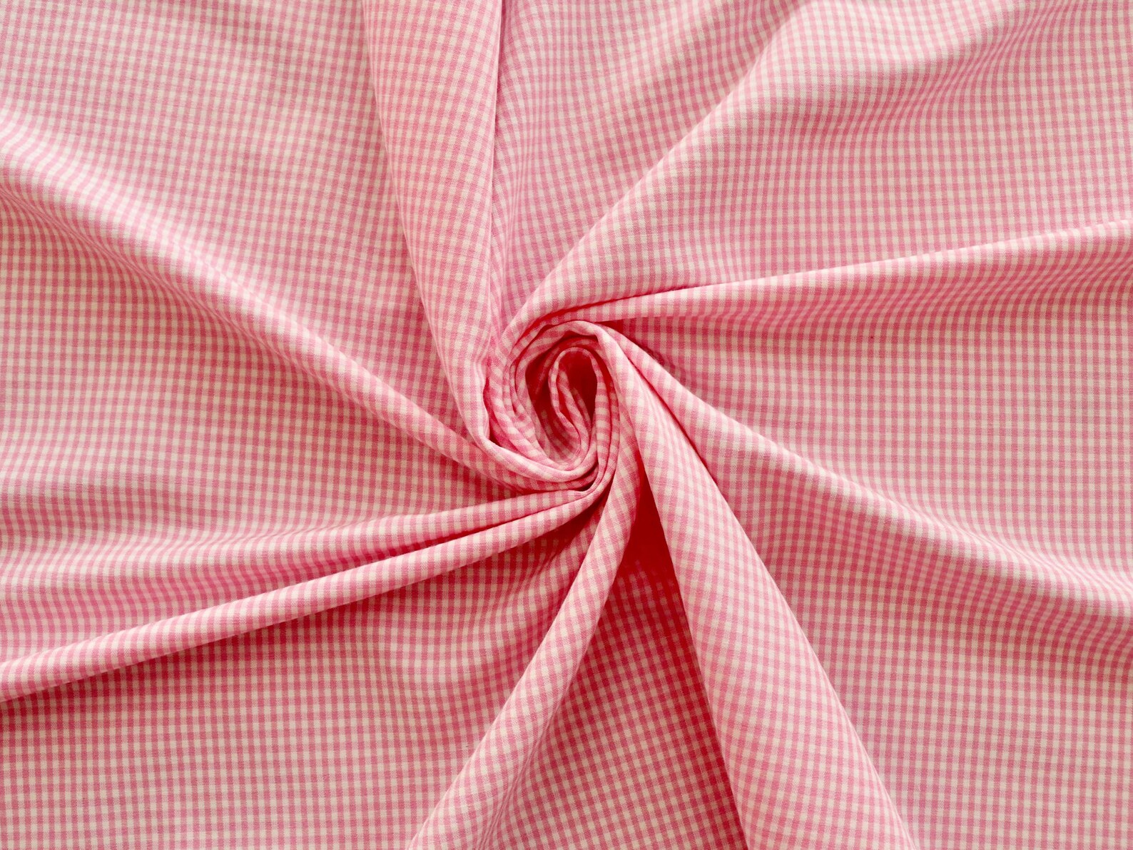 Stretchy Bengaline fabric 1/12 gingham design Pink | Etsy