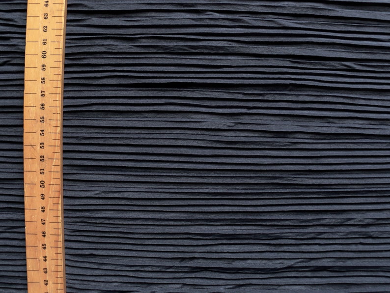 Plisse Chiffon Fabric Pleated Design 2-way Stretch Dark - Etsy UK