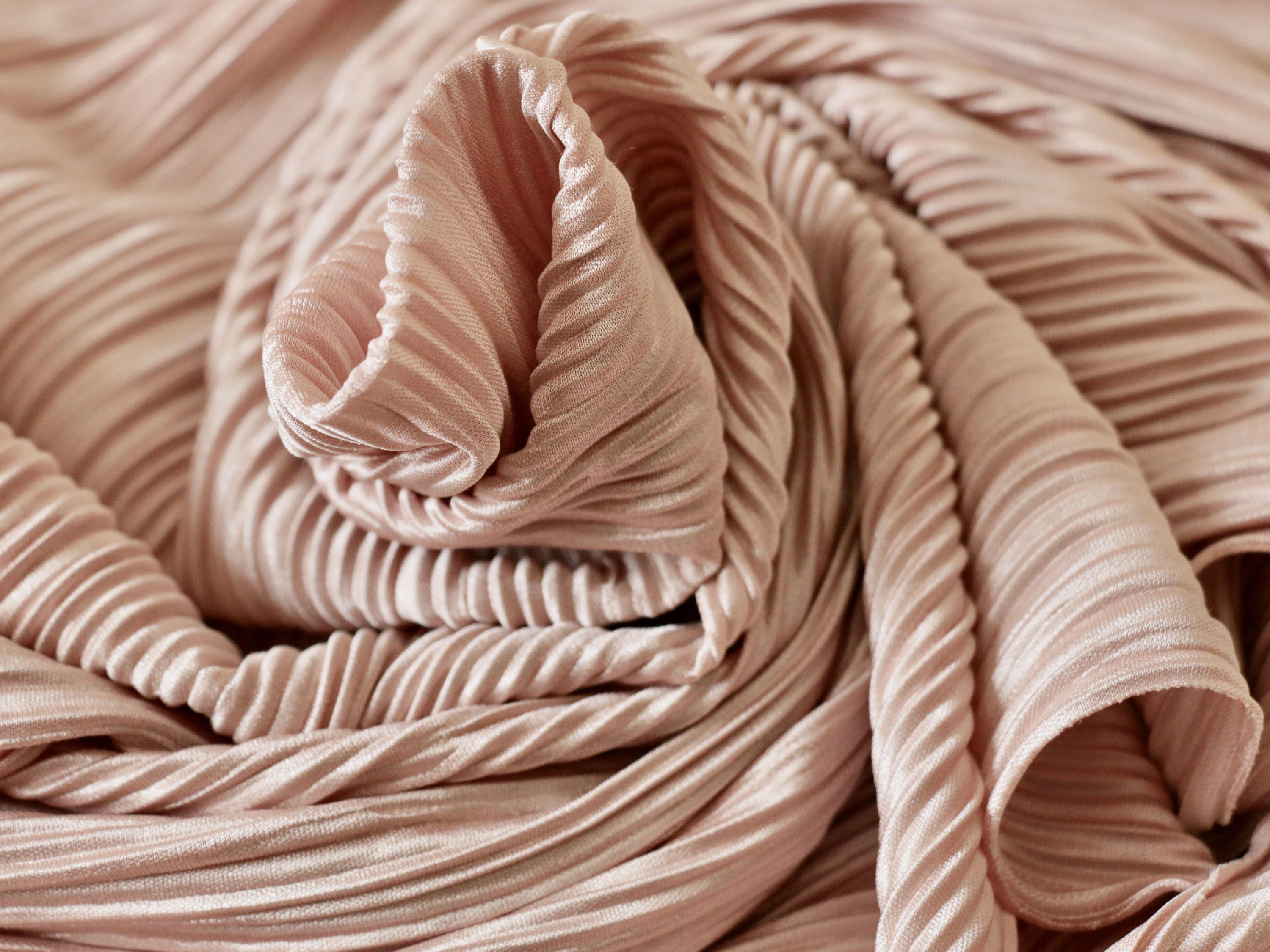 Plisse Fabric Pleated Design 2-way Stretch Dusty Pink | Etsy UK
