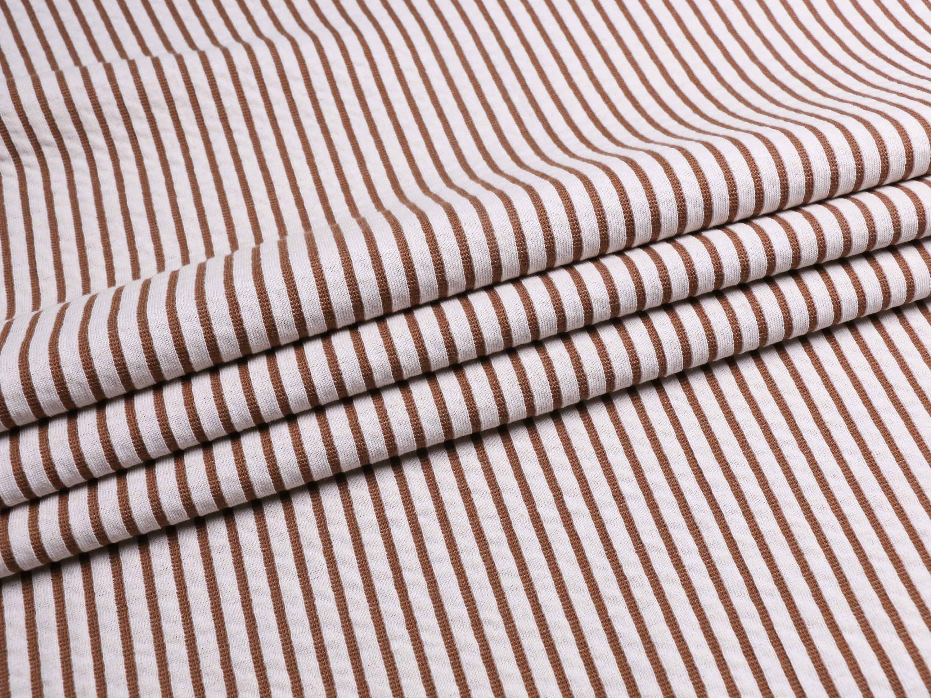 Double Jersey fabric Stripe design 2-way stretch | Etsy