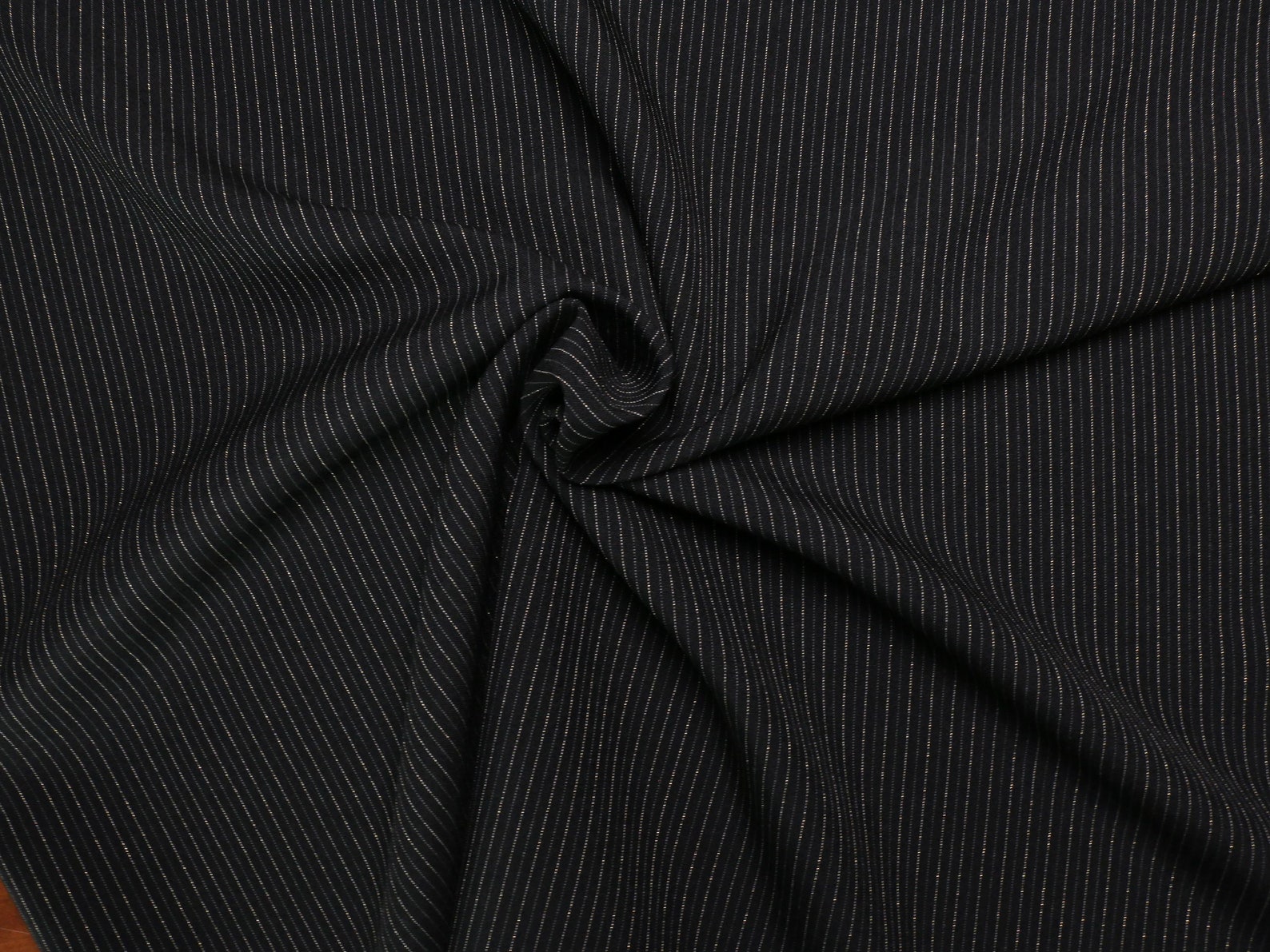 Bi-stretch Suiting fabric Pinstripe design Gold or silver | Etsy