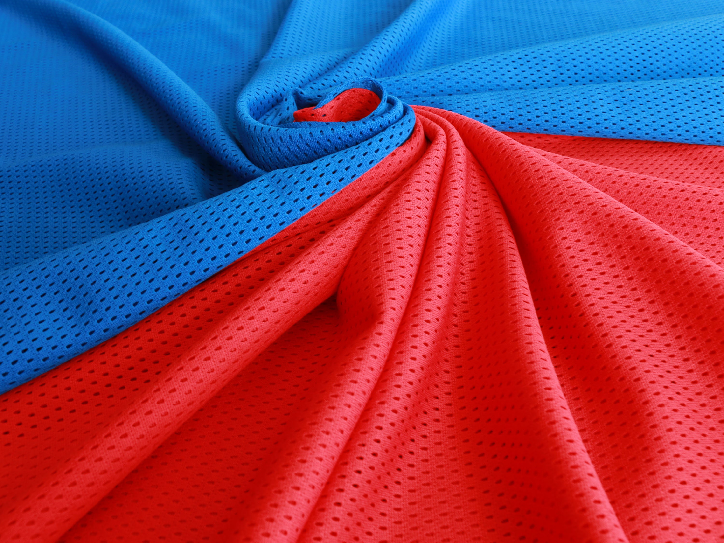 Airtex mesh fabric Available in 2 colours Red and blue | Etsy