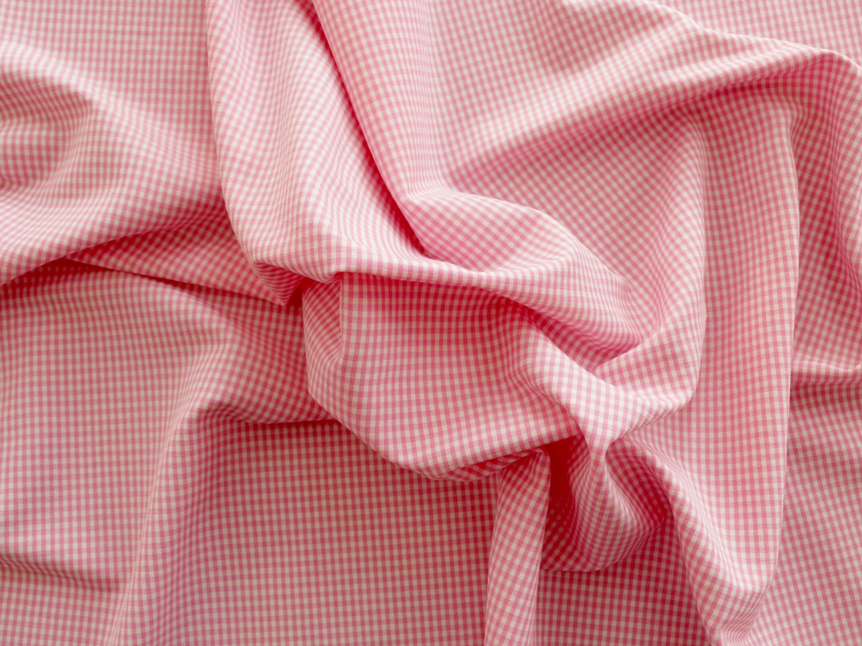 Stretchy Bengaline fabric 1/12 gingham design Pink | Etsy