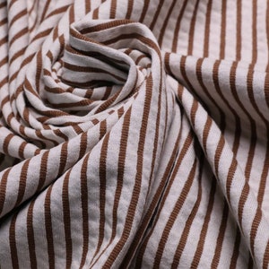 Double Jersey fabric Stripe design 2-way stretch | Etsy