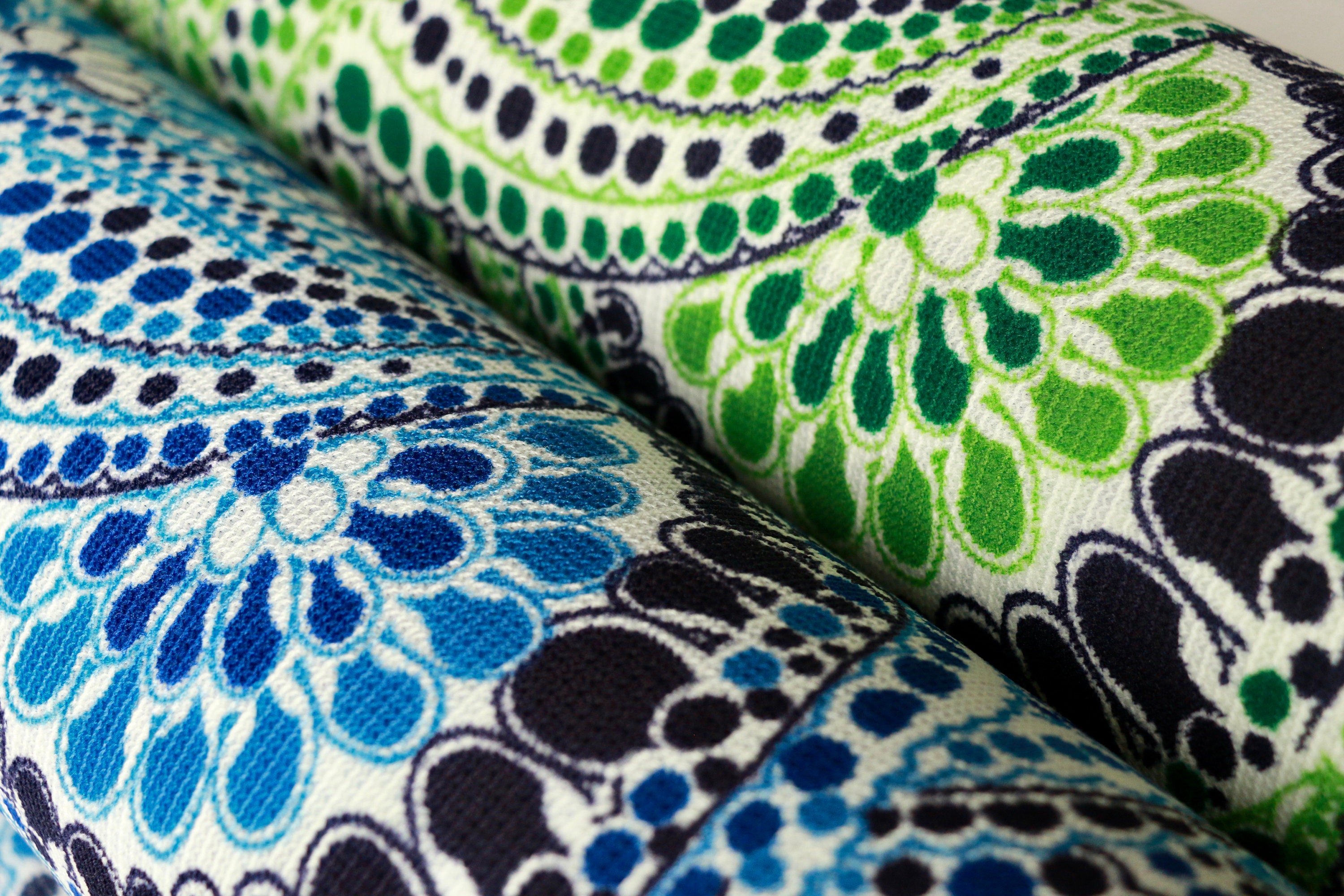 WOVEN CRIMPLENE FABRIC Vintage fabric Decorative design | Etsy