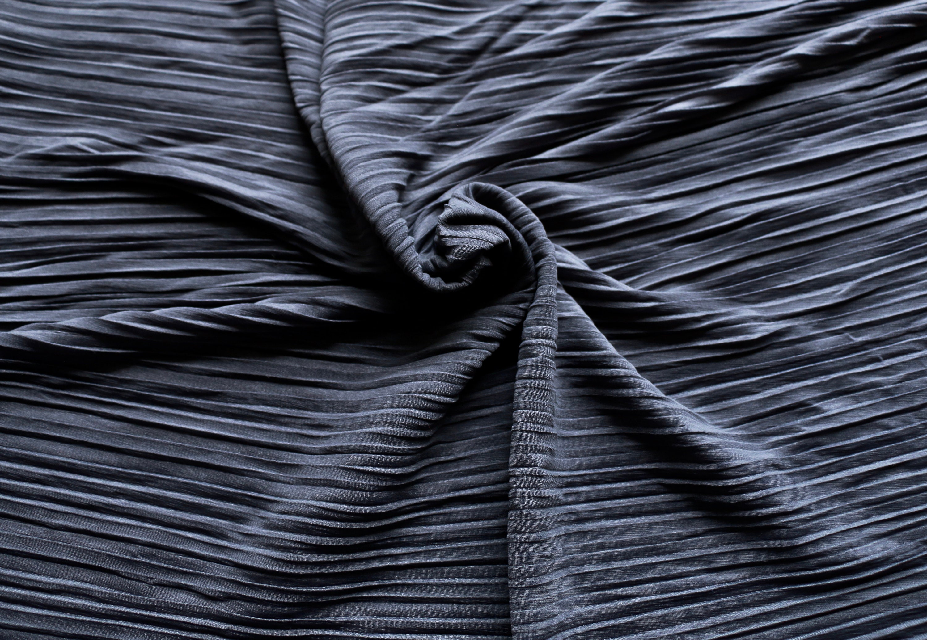 PLISSE CHIFFON FABRIC Pleated Design 2-Way Stretch Dark | Etsy