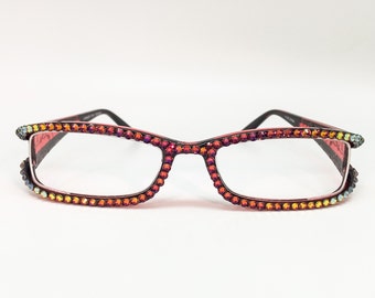 Red eyeglass frames | Etsy