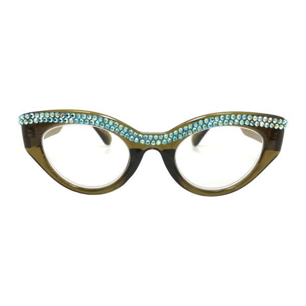 Rhinestone Readers - Etsy