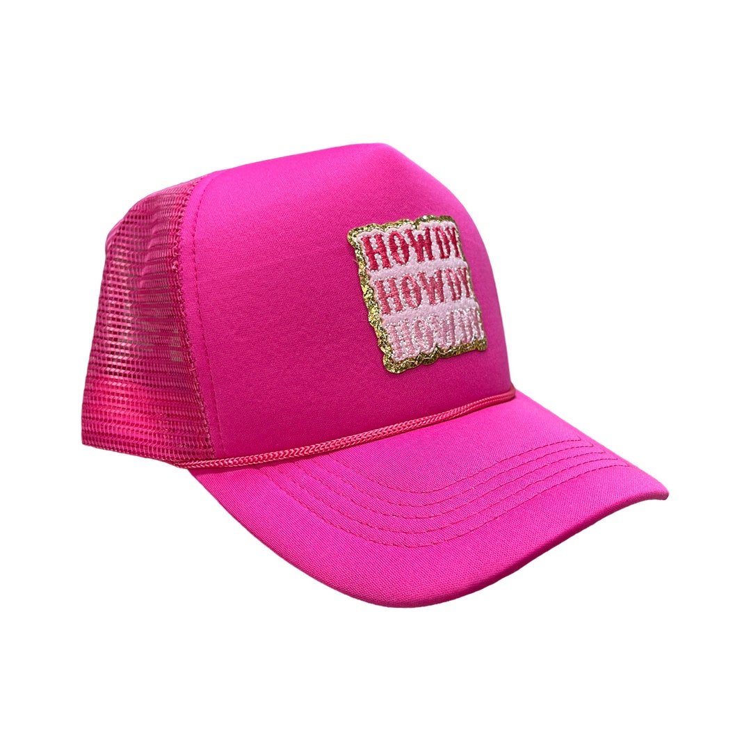 Howdy Hot Pink Trucker Cap Women's Trucker Cap With Embroidered Patch ...