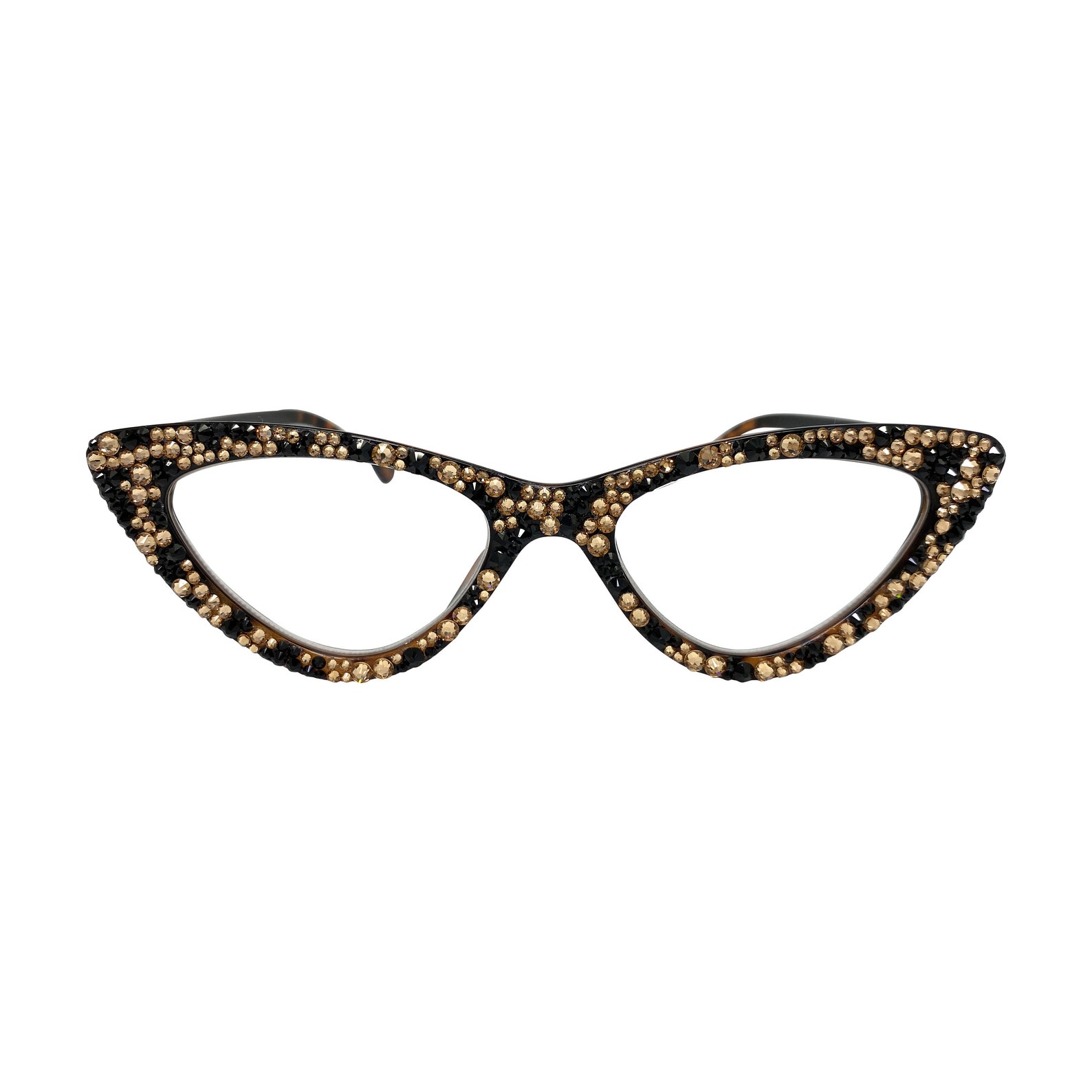 Leopard Print Cateye Reading Glasses With Swarovski Crystals - Etsy
