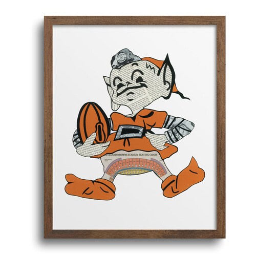 Cleveland Browns Dawg Poster Notecards Cleveland Football - Etsy