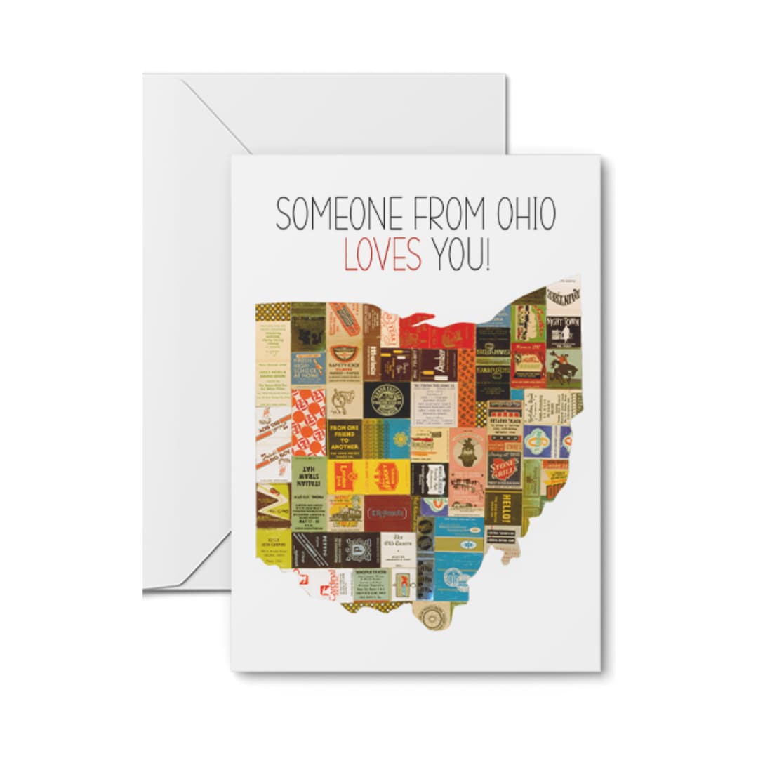 Someone From Ohio Loves You Greeting Card - Etsy