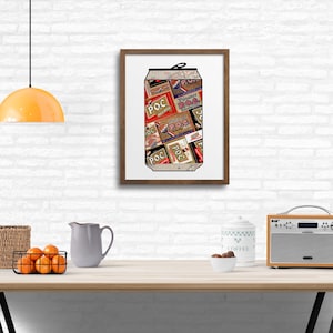 Cleveland POC Beer Can Art Prints - 10 Cent Beer Night, Cleveland ...