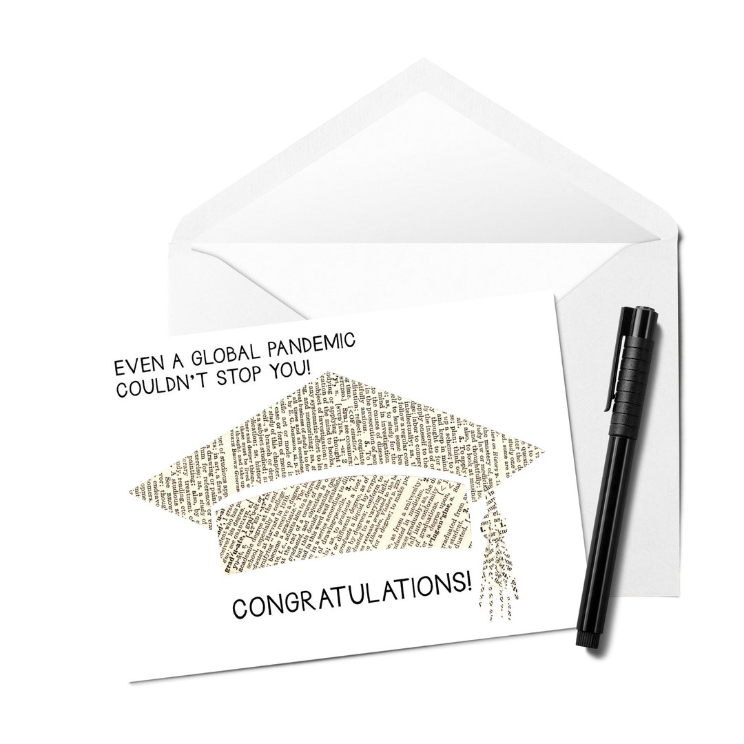 Funny Graduation Card - Pandemic Graduation, Class of 2025, Graduation ...
