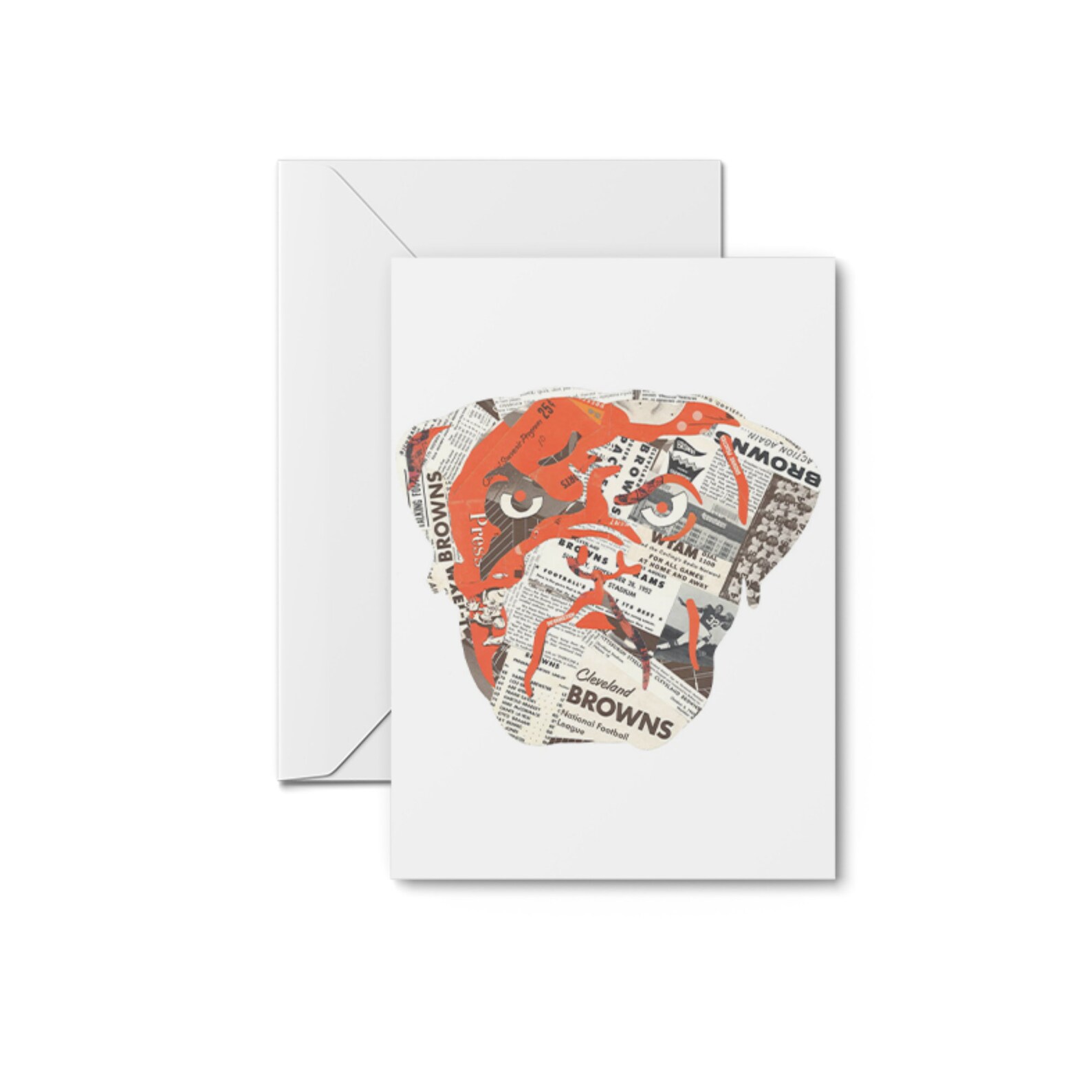 Cleveland Browns Dawg Poster | Notecards - Cleveland Football Poster ...