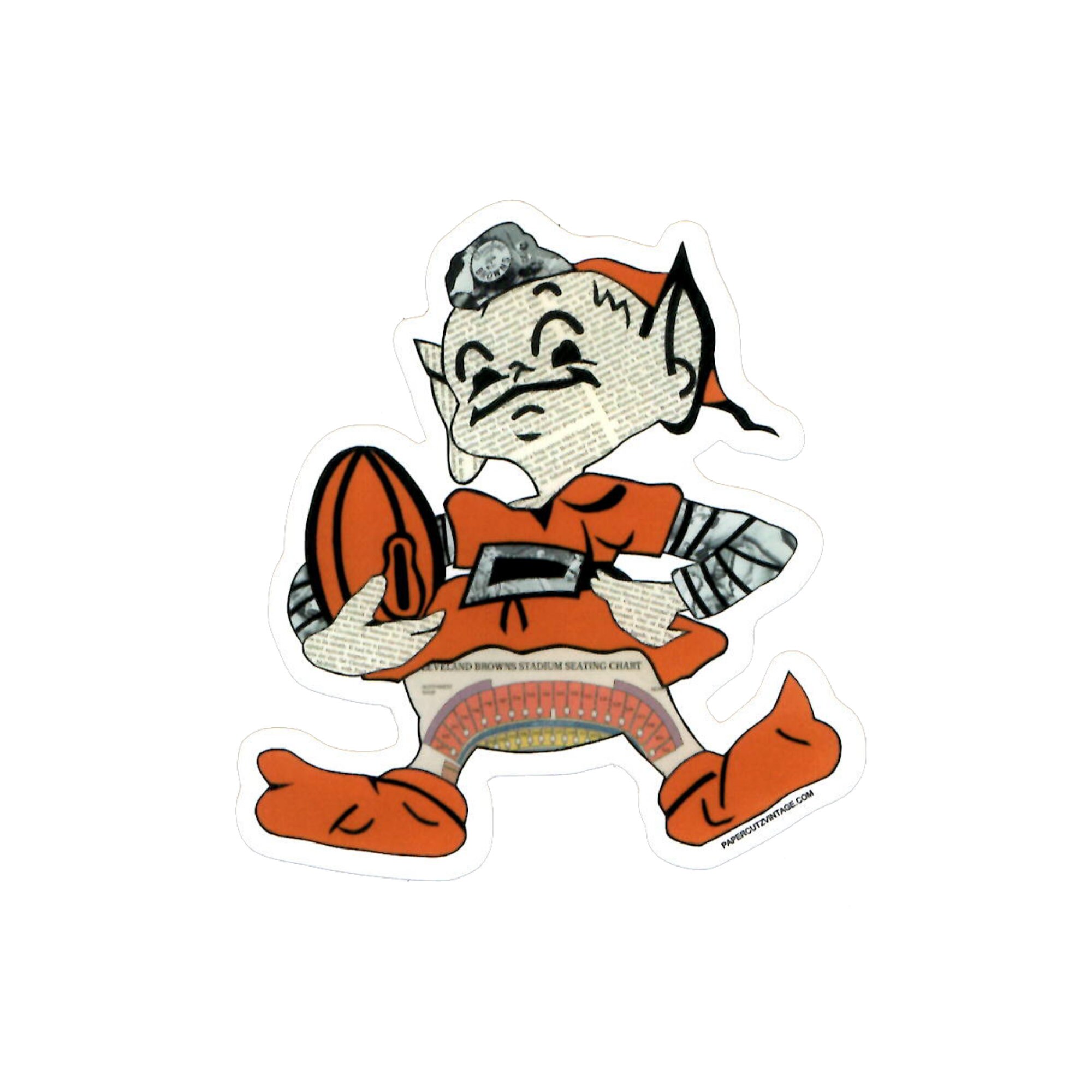 Cleveland Browns Brownie Elf Poster Art Print Notecards - Etsy