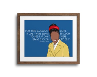 There is Always Light Amanda Gorman Poem Print Poster Brave - Etsy