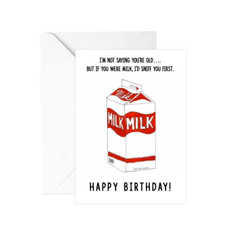 Funny Birthday Card....If You Were Milk Funny Happy Birthday | Etsy