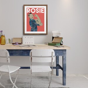 Rosie the Riveter Print - Feminist Poster, Rosie the Riveter Poster ...