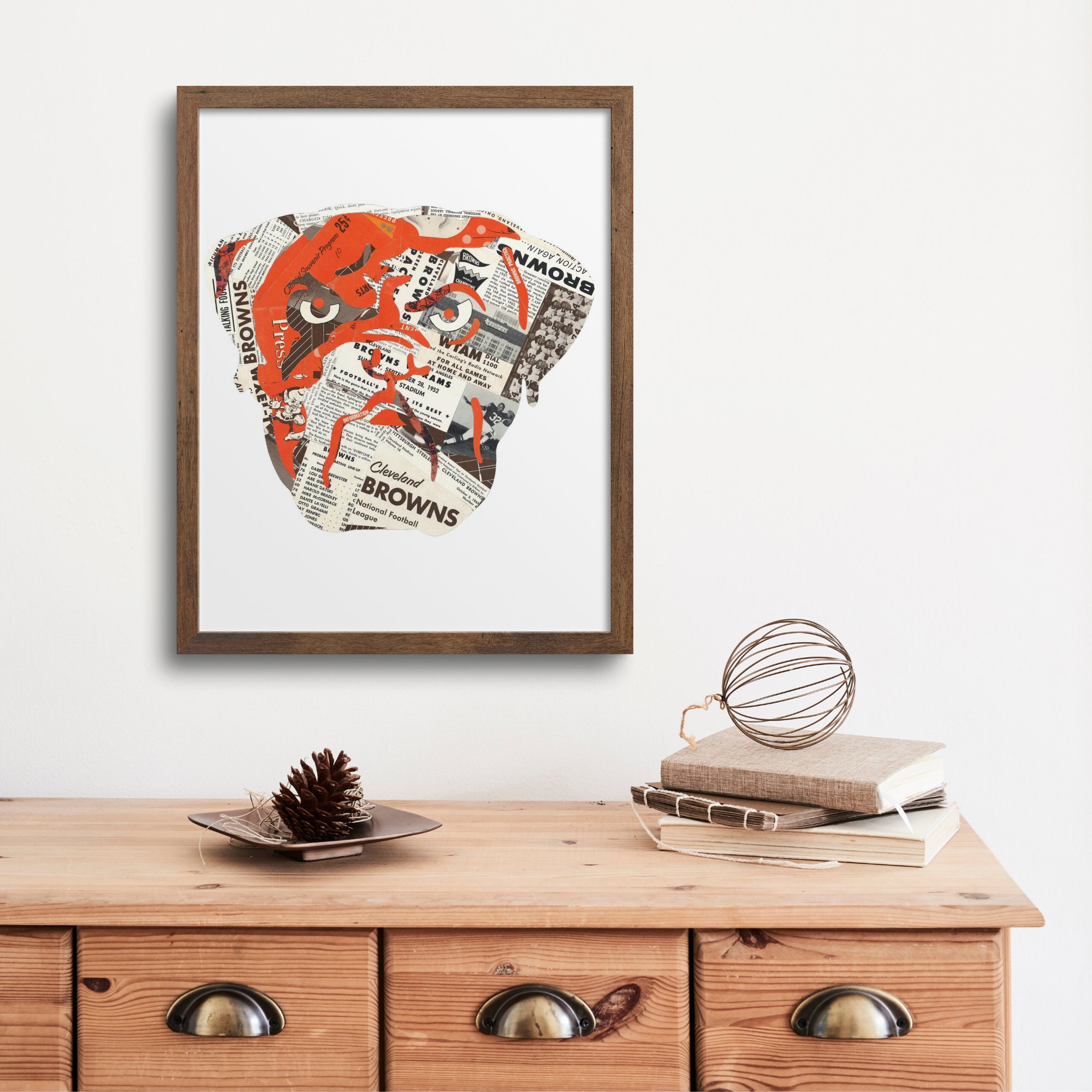 Cleveland Browns Dawg Poster | Notecards - Cleveland Football Poster ...