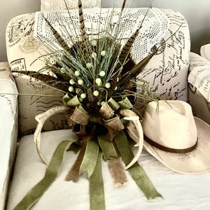 Pheasant Feather Deer Antler Tree Topper - Etsy