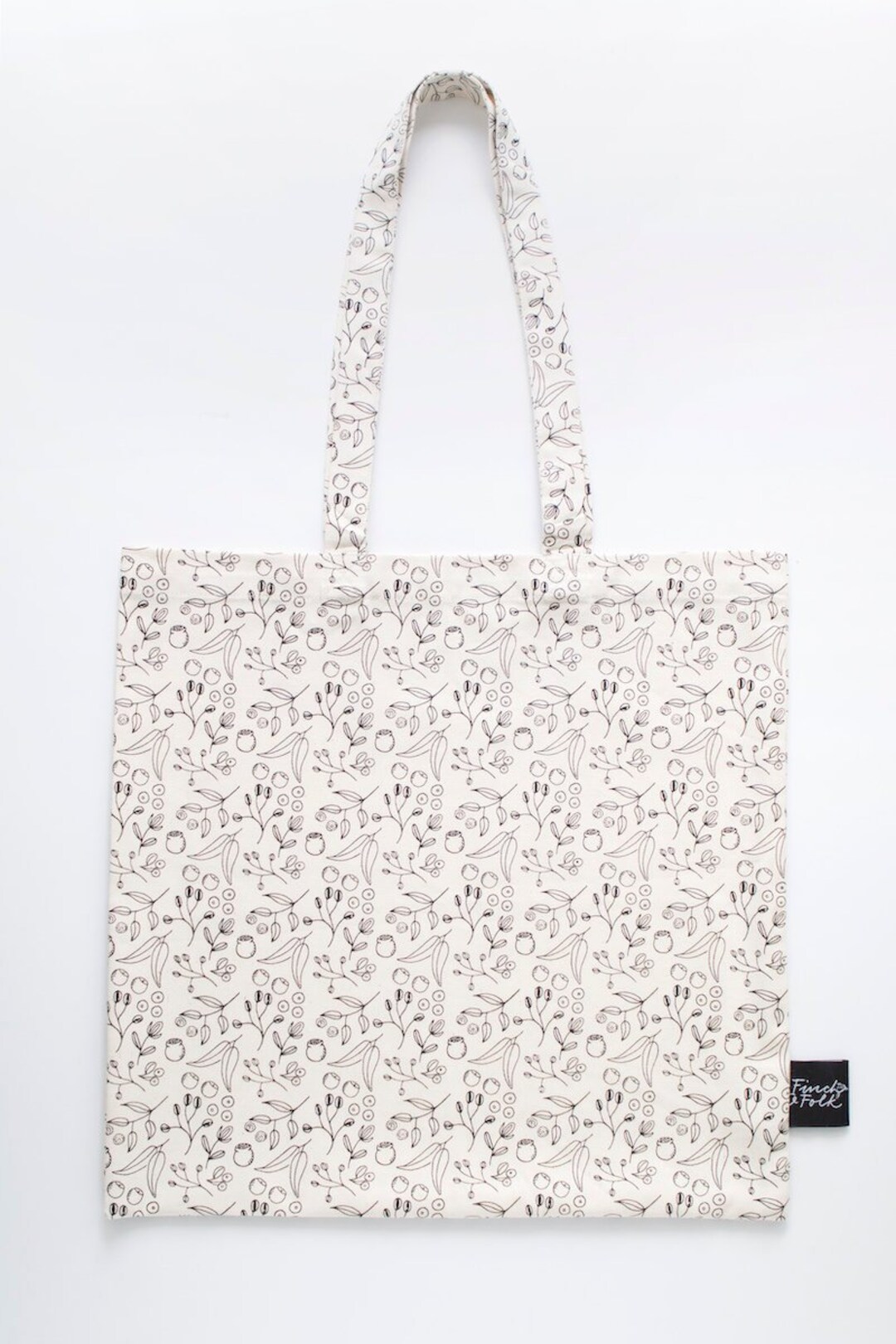 Organic Cotton Tote Bag - Botanical - Original Hand Drawn - Ethically ...