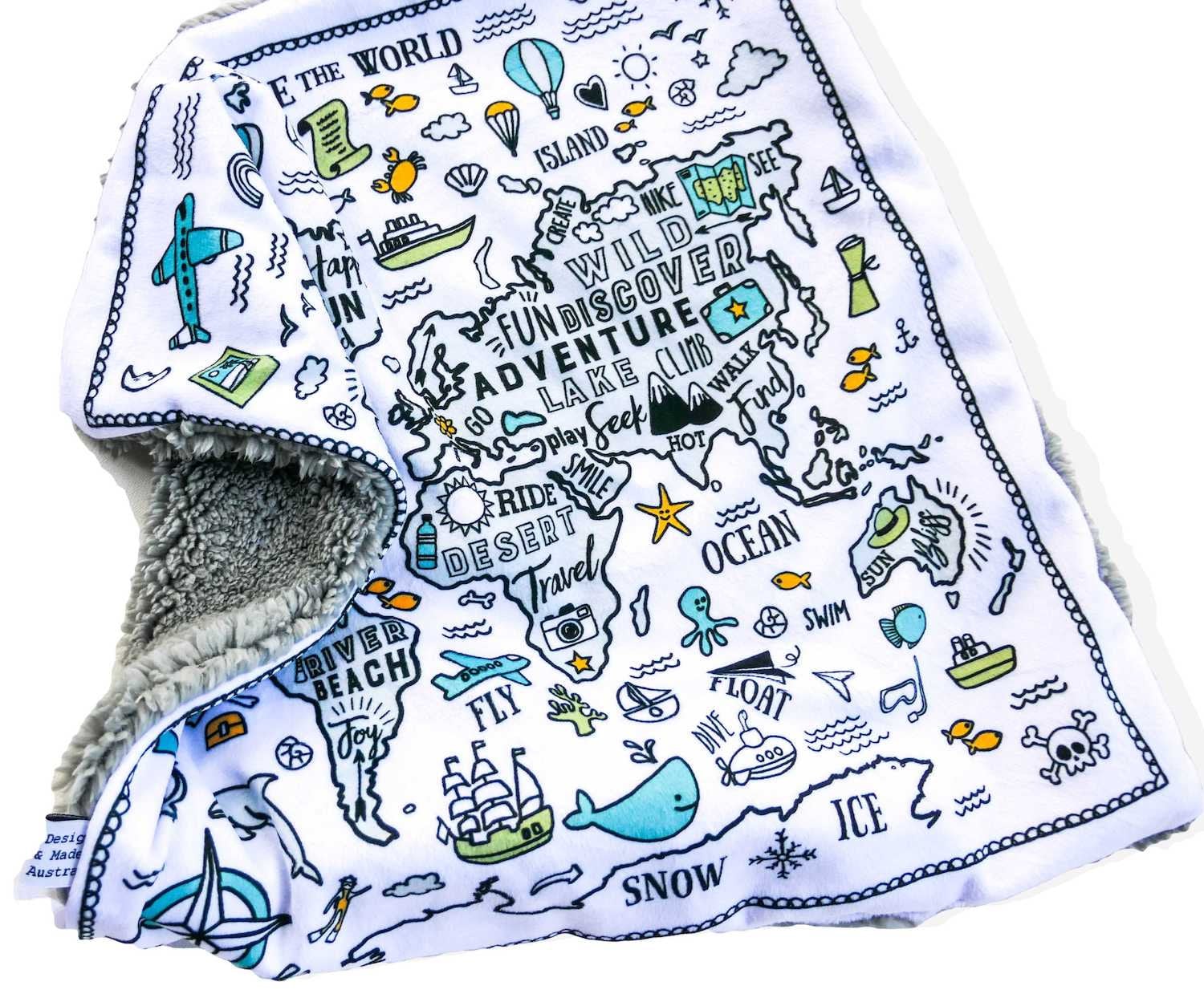 Lovey World Explorer Minky Comforter Blanket - Lovie - Baby Boy. Gender ...