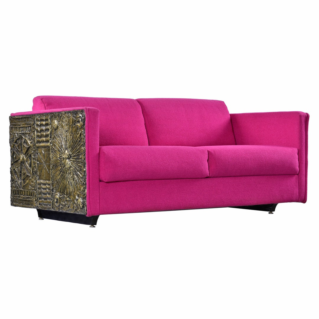 Adrian Pearsall Craft Associates Pink Paul Evans Style Brutalist ...