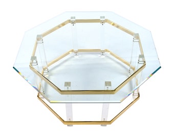 Octagon Glass Table Top - Etsy