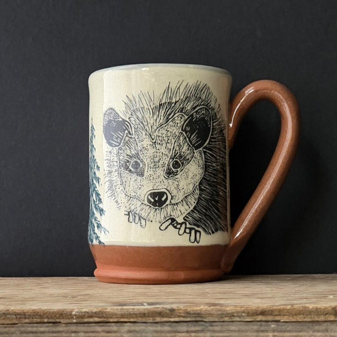 Opossum Handmade Ceramic Mug - 12 Oz. - Etsy